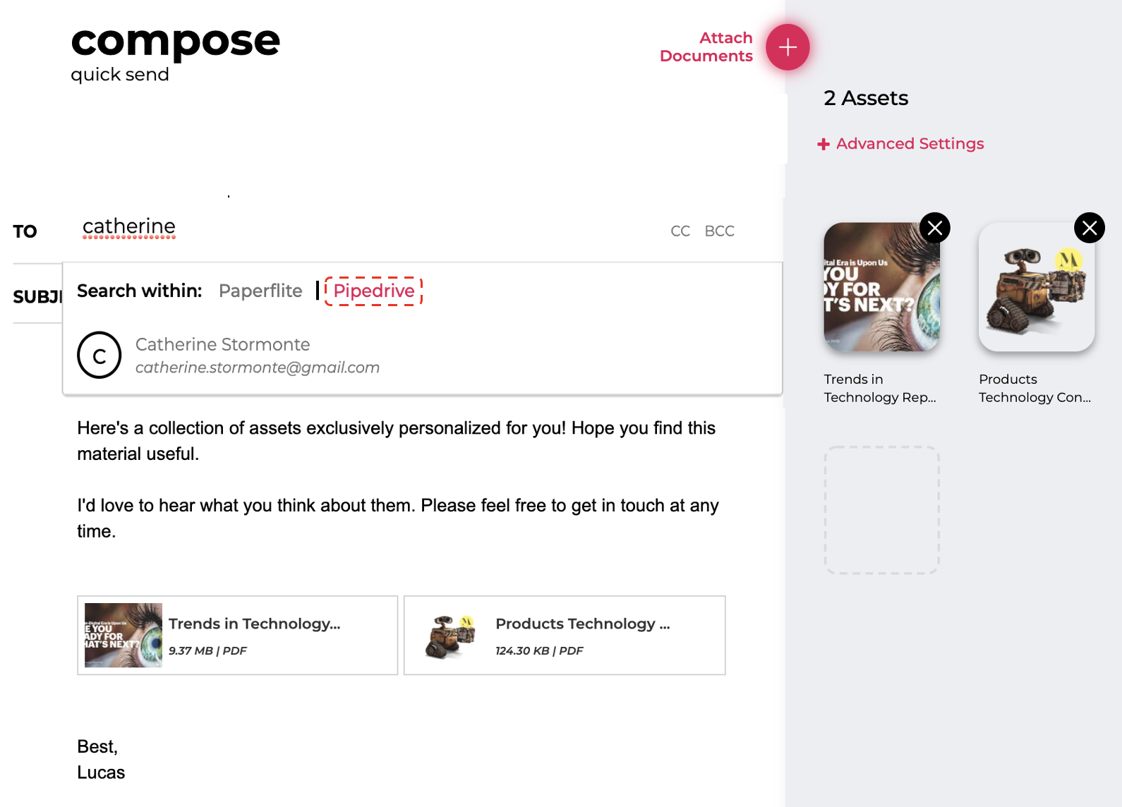 Paperflite - Pipedrive Integration | Paperflite
